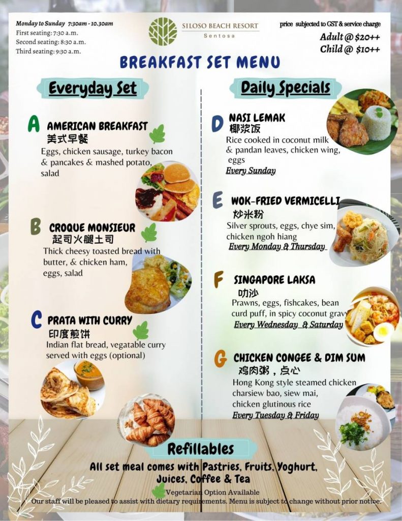 Dining Singapore | Resort - Siloso Beach Resort - Sentosa | on the ...